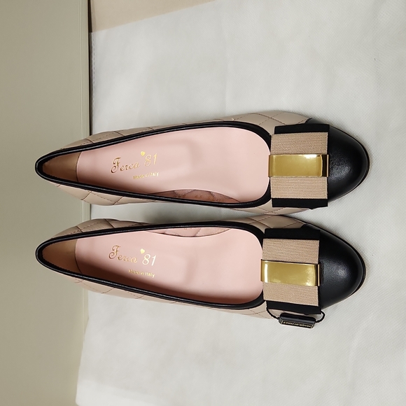 Ferca 81 | Shoes | Nwob Ferca 8 Leather Quilted Block Heel Shoes Made ...